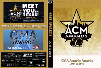 CMA AWARDS 2014 & 2015 (2 DVDs)