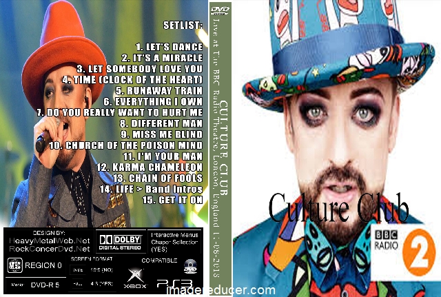 CULTURE CLUB Live at The BBC Radio Theatre, London, England 11-08-2018 DVD