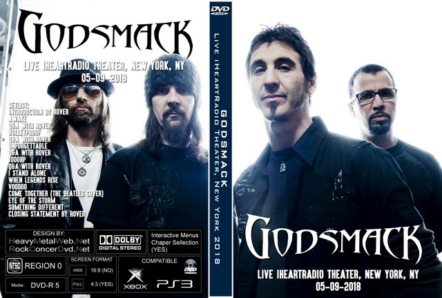 GODSMACK Live iHeartRadio Theater, New York, NY 05-09-2018 DVD