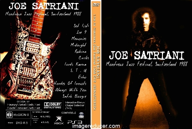 JOE SATRIANI Live At Montreux Jazz Festival 1988 DVD (REMASTERED)