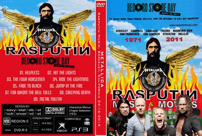 METALLICA Rasputin Music, Berkeley, California 04-16-2016 (Record Store ...