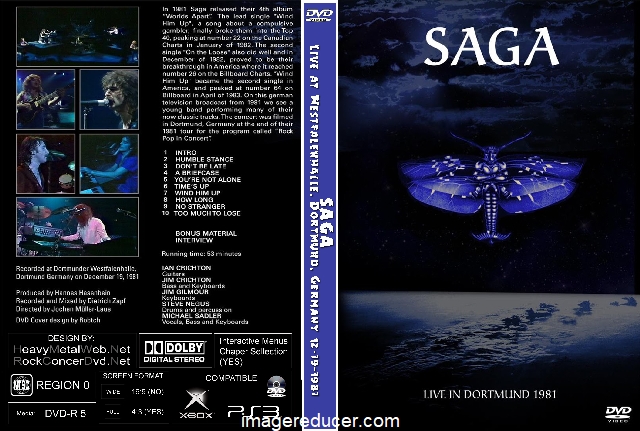 SAGA Live at Westfalenhalle, Dortmund, Germany 12-19-1981 DVD